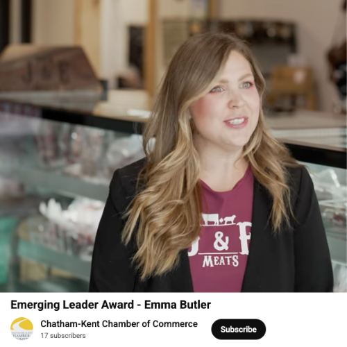 Emerging Leader Award - Emma Butler – J&E Meats